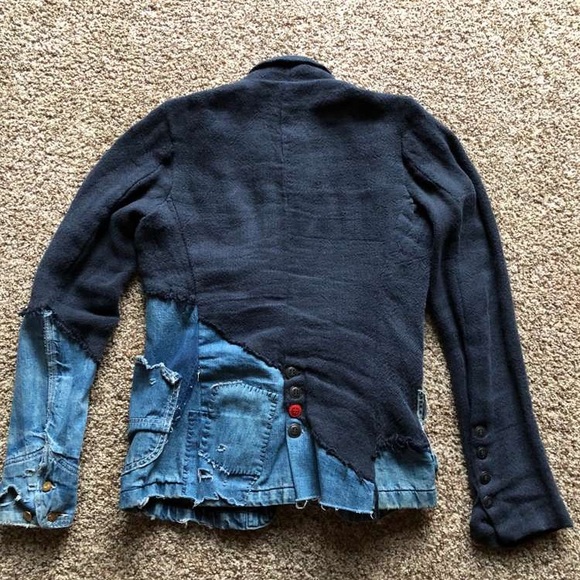 Greg Lauren | Jackets & Coats | Greg Lauren Burlap Denim Jacket | Poshmark